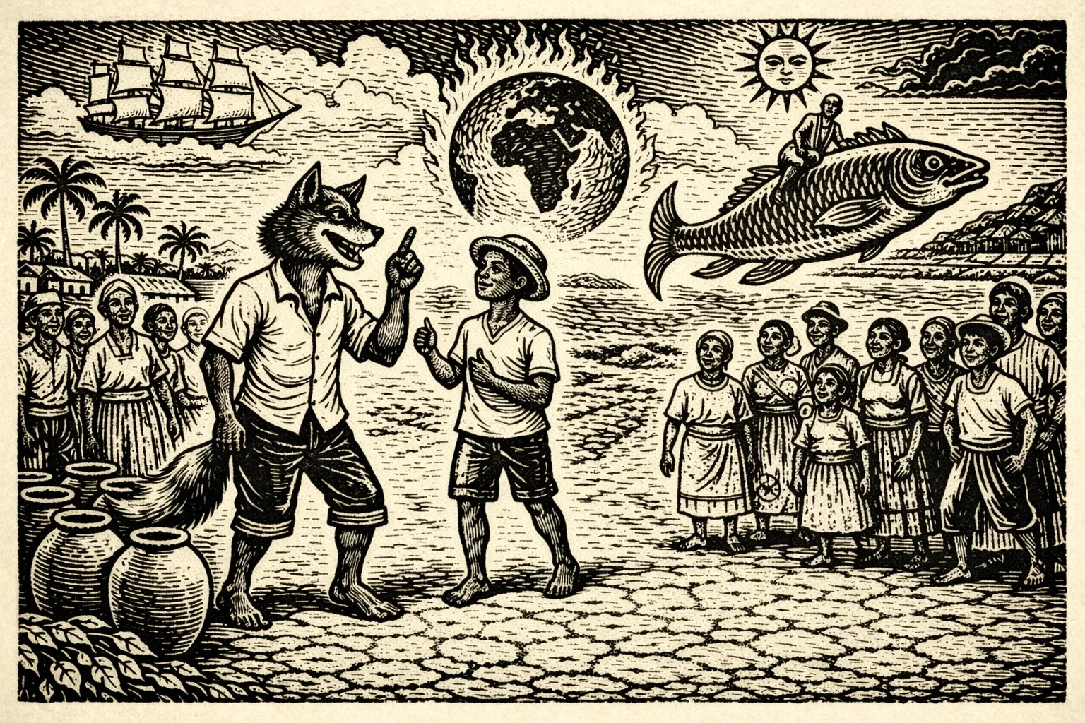 Folk Tale: Wolf and Nephew — Who Is The Biggest Liar?